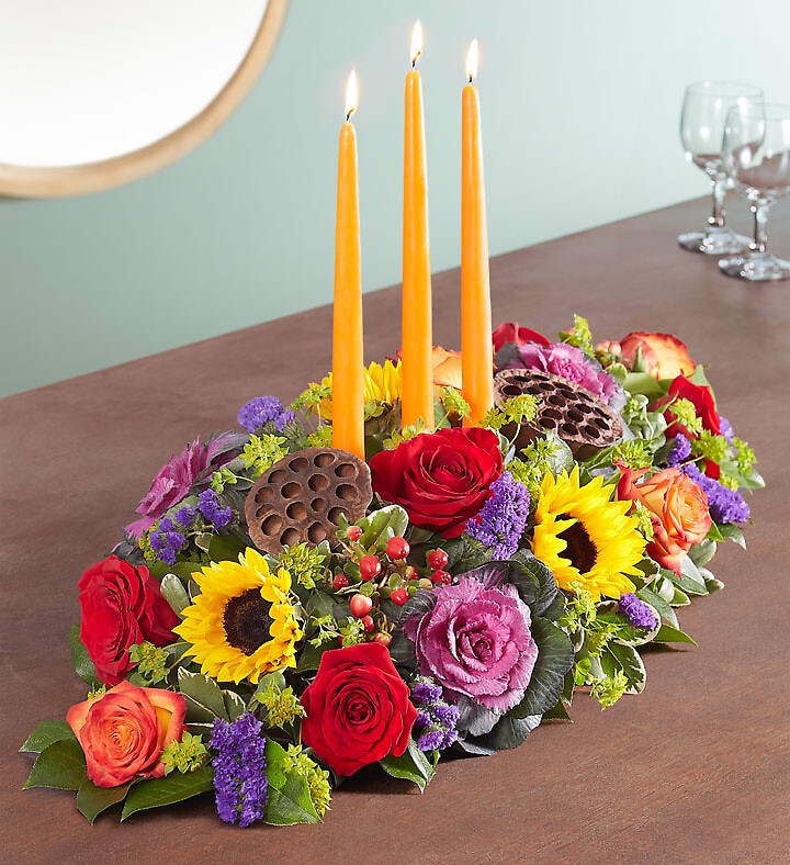 Garden Of Grandeur® For Fall Centerpiece arranged by a florist in ...